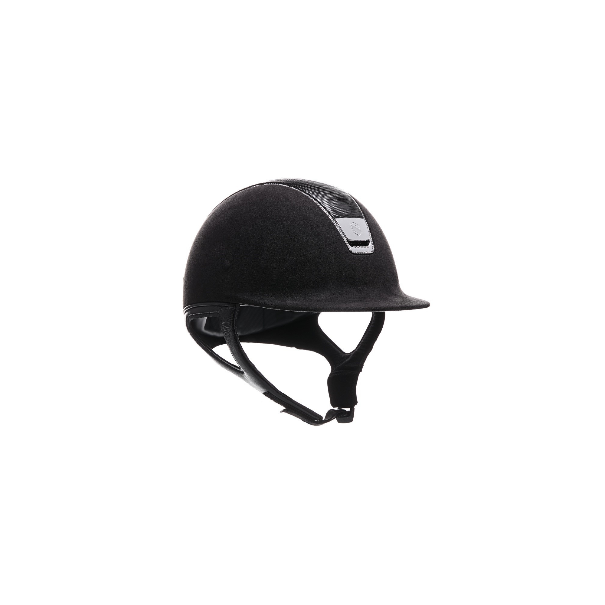 SAMSHIELD KASK PREMIUM / SHIMMER TOP / 255 SWAROVSKI / SILVER CHROM ...