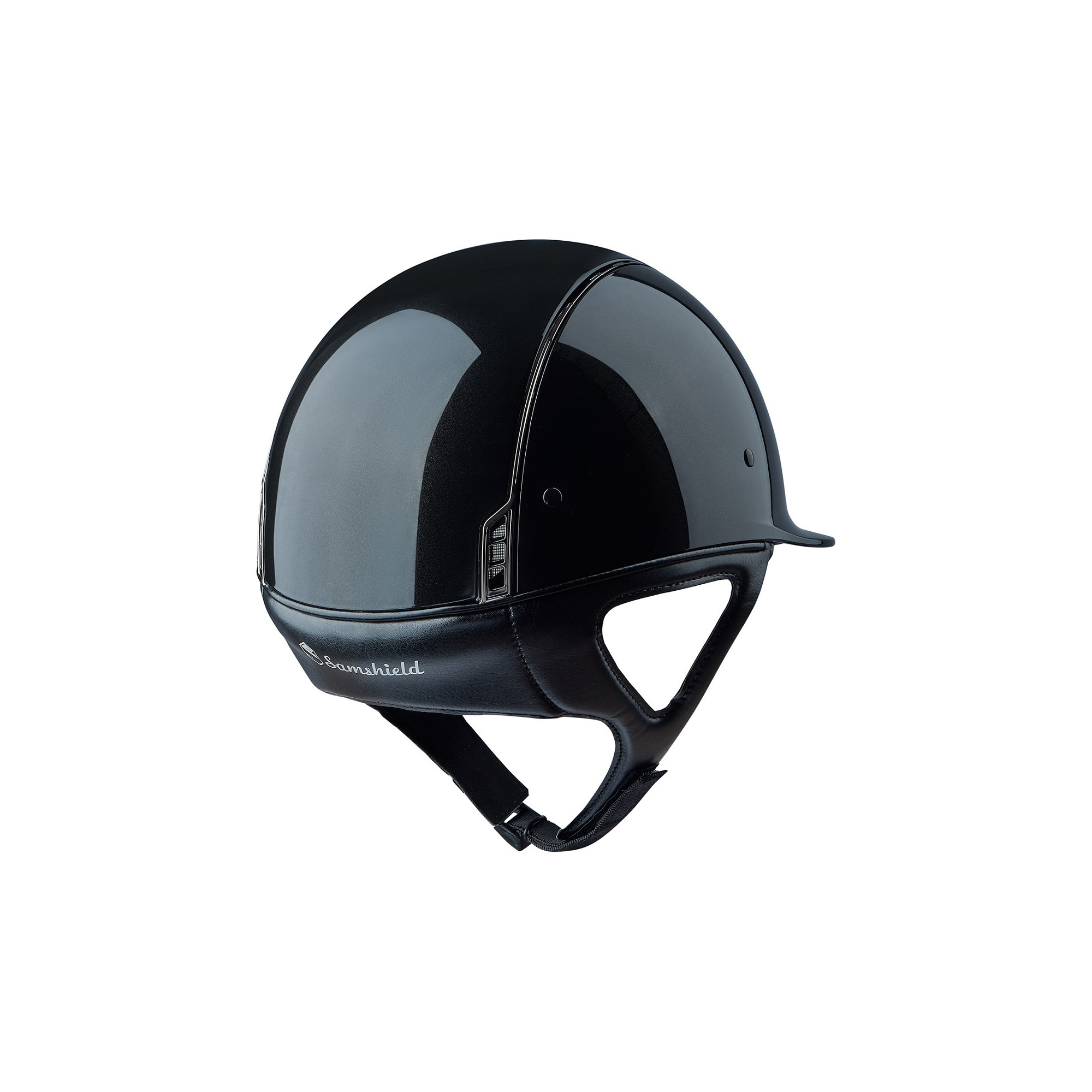 SAMSHIELD SHADOW GLOSSY HELM SCHWARZ - EQUISHOP Reitshop