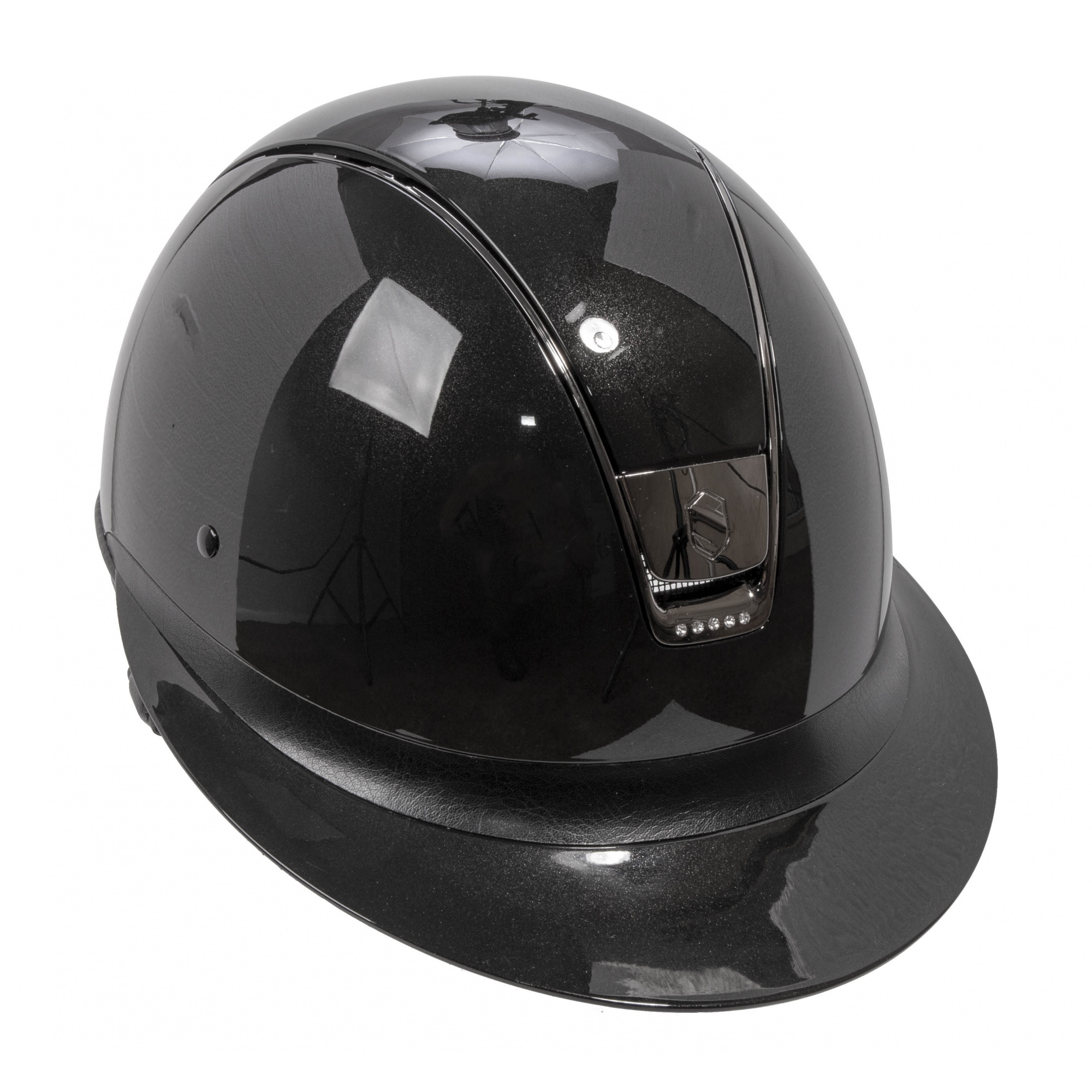 SAMSHIELD MISS SHIELD SHADOW GLOSSY / 5 SWAROVSKI / SCHWARZER HELM ...
