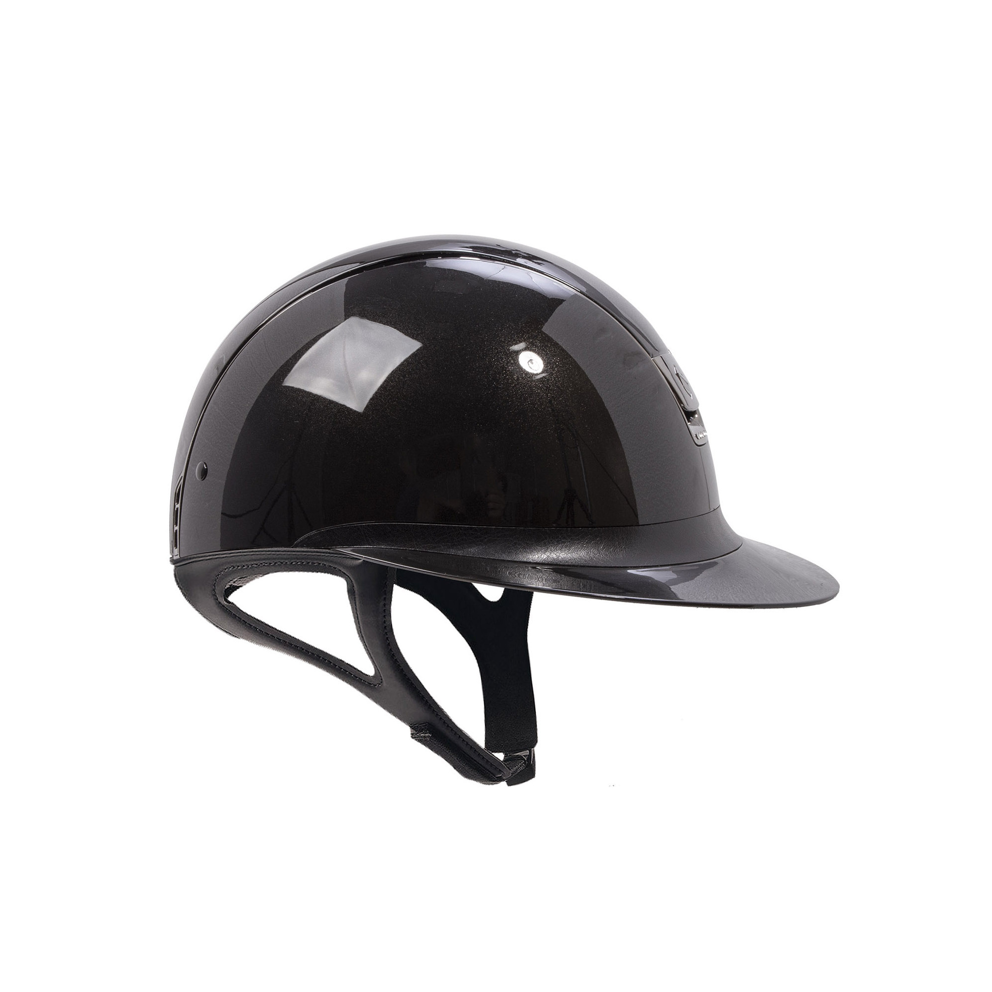 SAMSHIELD MISS SHIELD SHADOW GLOSSY / 5 SWAROVSKI / SCHWARZER HELM ...