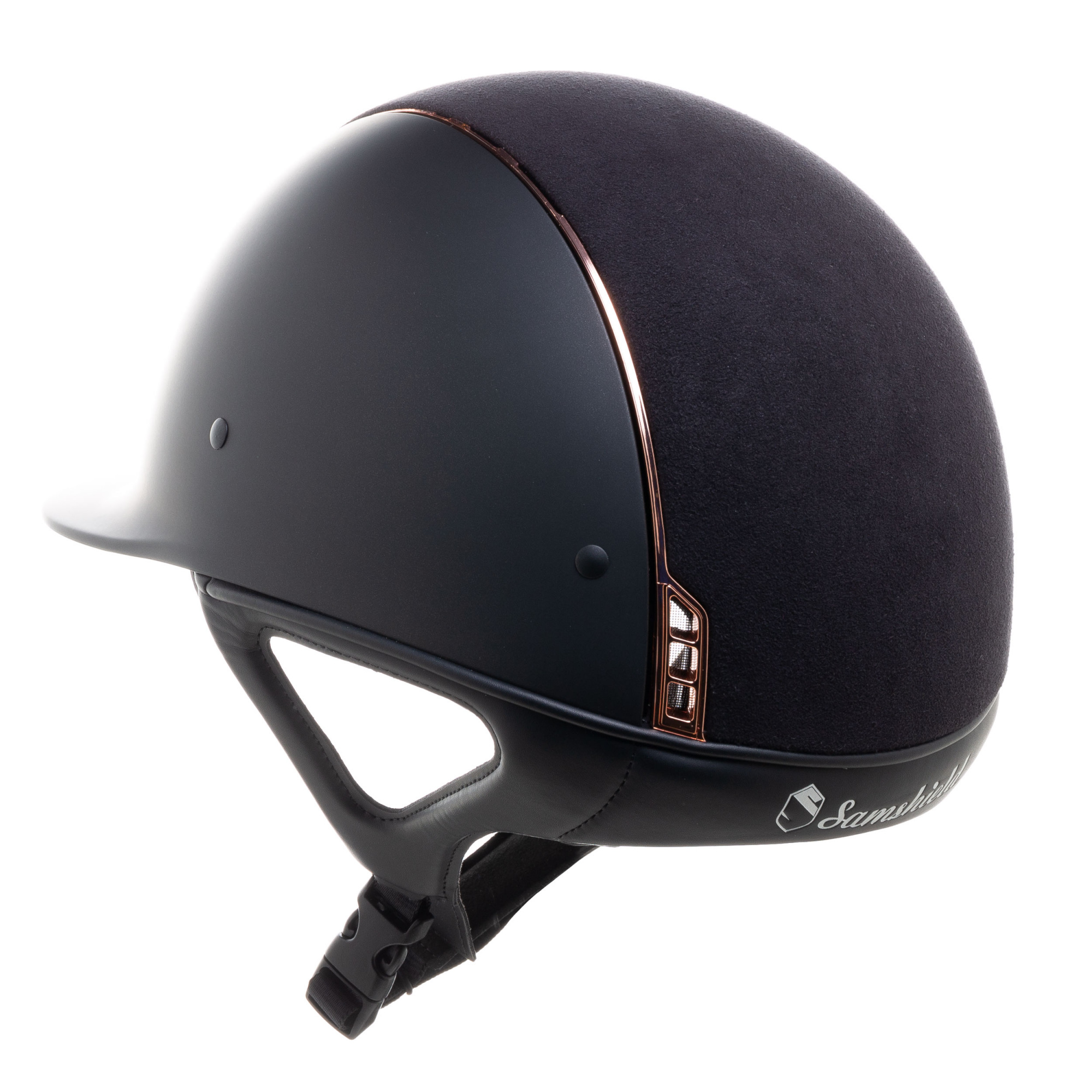 SHADOWMATT / ALCATARA BLACK TOP / ROSE GOLD TRIM / CRYSTAL FABRIC ROSE ...