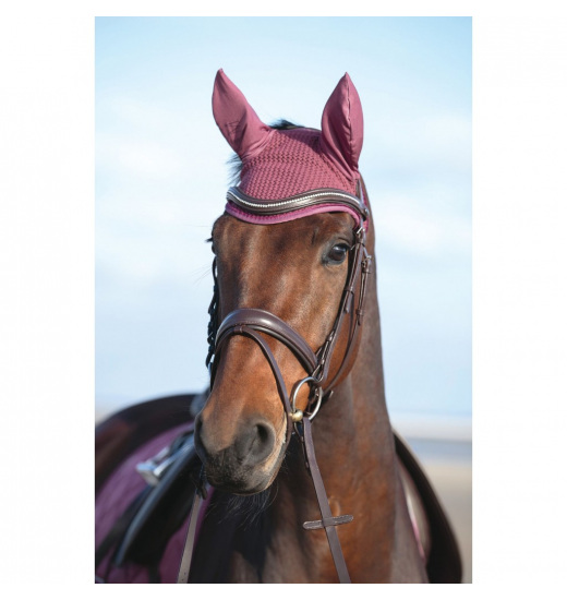 CAVALLINO MARINO EAR BONNET VELLUTO - EQUISHOP Equestrian Shop