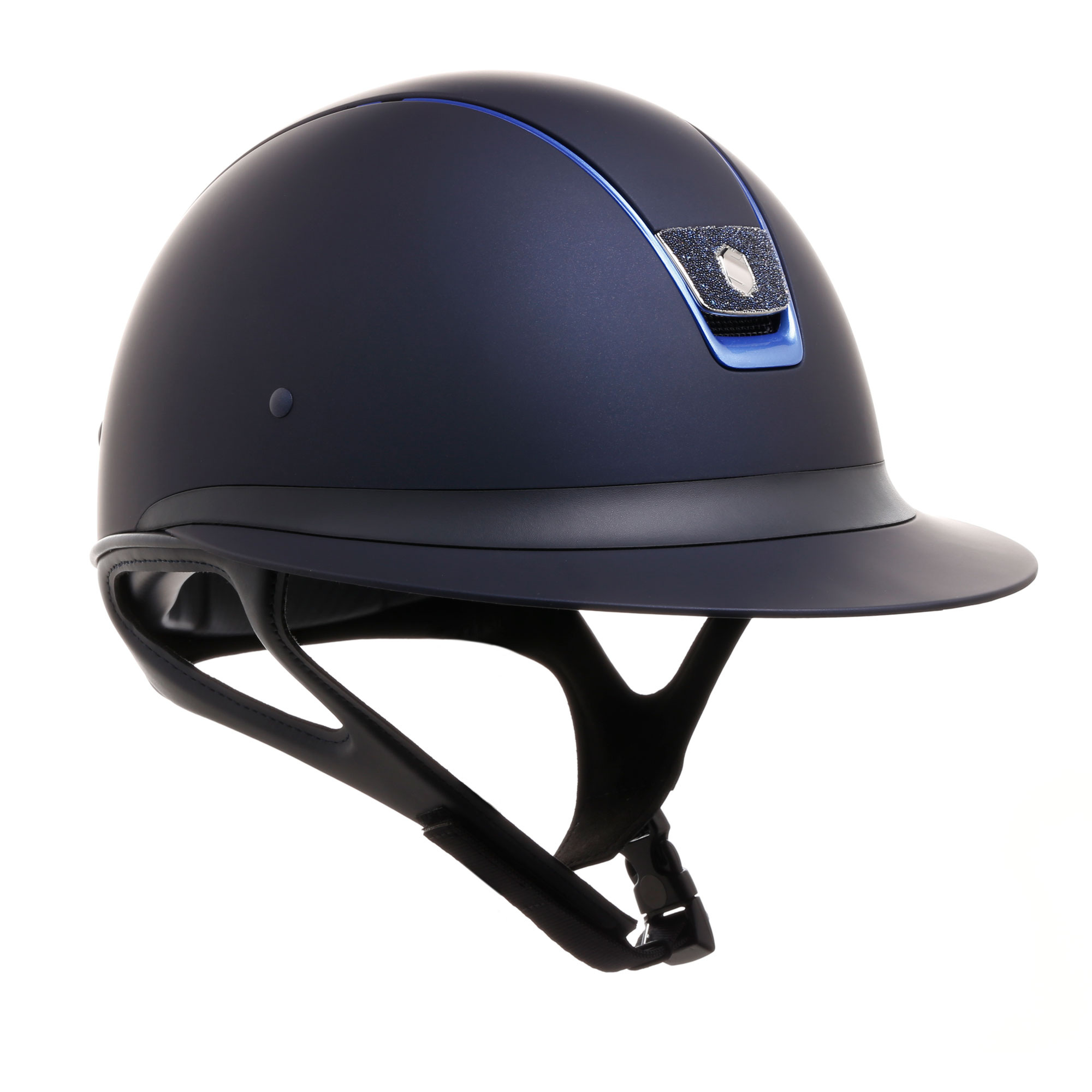 MISS SHIELD / TOP SHADOWMATT / CHROME BLUE TRIM / CRYSTAL FABRIC BLUE ...