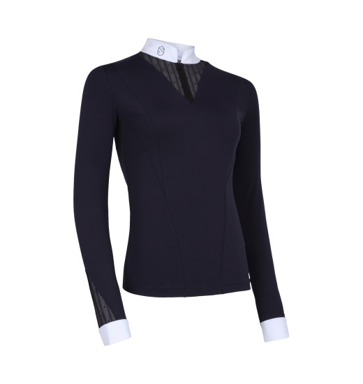 SAMSHIELD BIANCA WOMEN'S EQUESTRIAN LONG SLEEVE COMPETITION SHIRT - EQUISHOP Equestrian Shop
