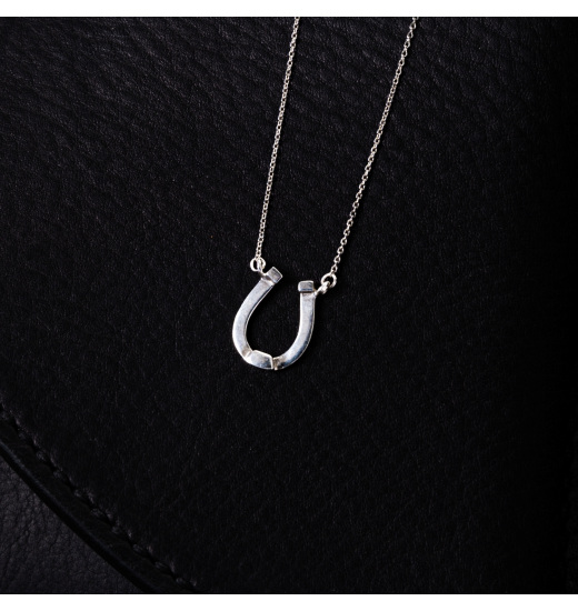 RUBIN ROYAL SREBRNY NASZYJNIK JEŹDZIECKI Z ZAWIESZKĄ KOŃSKA PODKOWA ...