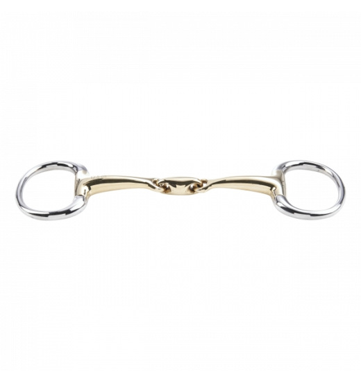 BUSSE KAUGAN BRADOON EGGBUTT SNAFFLE BIT FRENCH-LINK 14 MM - EQUISHOP Equestrian Shop