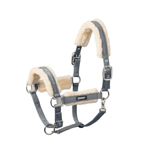 ESKADRON FAUX-FUR DOUBLE PIN HORSE HALTER - EQUISHOP Equestrian Shop