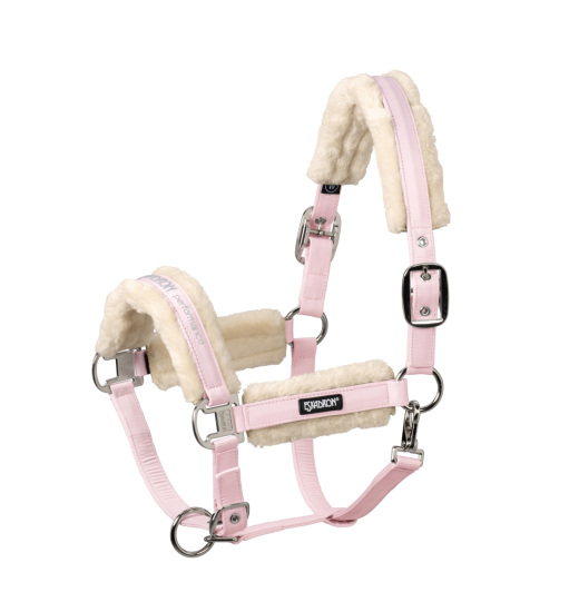 ESKADRON FAUX-FUR DOUBLE PIN HORSE HALTER - EQUISHOP Equestrian Shop
